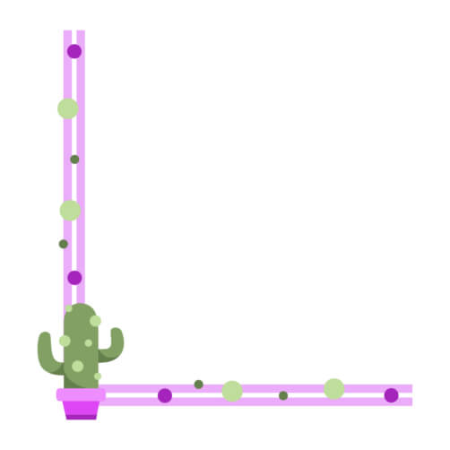 Download Cacti Border Design Borders & Corners Online - Creative Fabrica