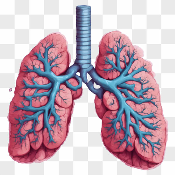 Download Anatomical Illustration of Human Lungs Cartoons Online ...