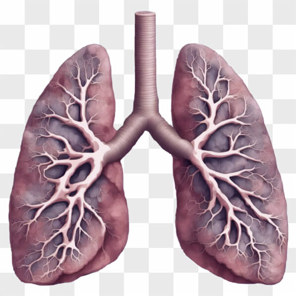 Download Anatomical Illustration of Human Lungs Cartoons Online ...