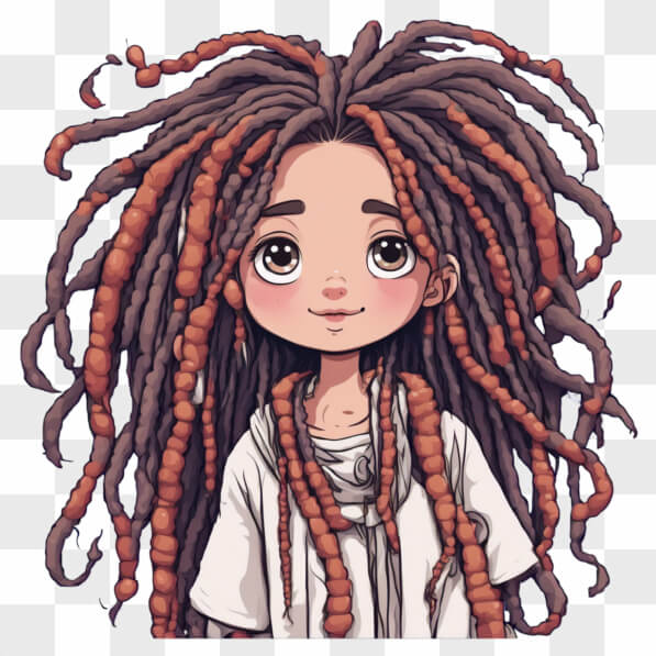 Download Stylized Character with Dreadlocks Cartoons Online - Creative ...