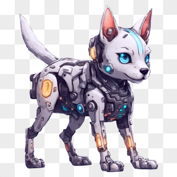 Download Futuristic Robotic Dog Cartoons Online - Creative Fabrica