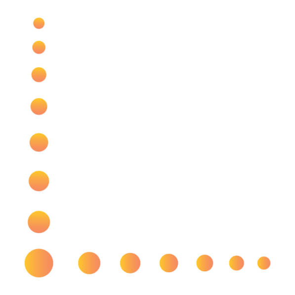 Download Gradient Orange Circles in a Corner Arrangement Borders ...