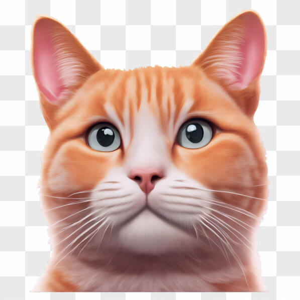 Download Realistic illustration of an orange tabby cat Cartoons Online ...