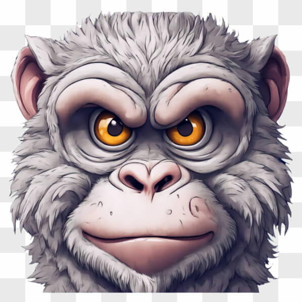 Descarga Personaje de mono estilizado con ojos naranjas Cartoons En ...