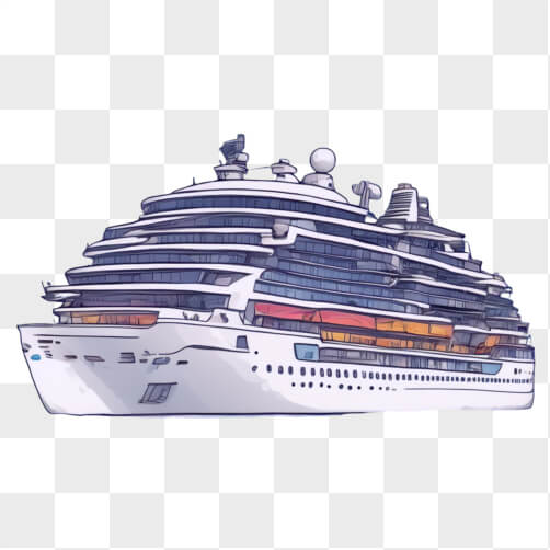 Download Modern Cruise Ship Cartoons Online - Creative Fabrica