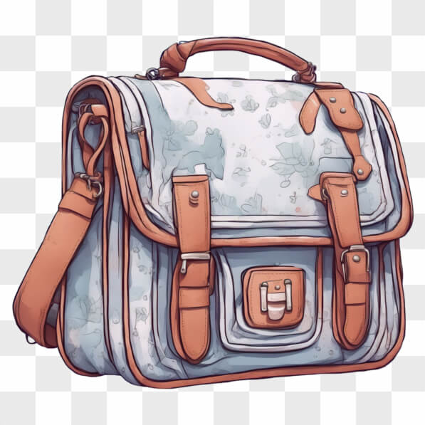 Download Stylish Floral Messenger Bag Cartoons Online - Creative Fabrica