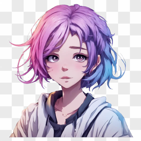 Download Animated Character with Colorful Hair Cartoons Online ...