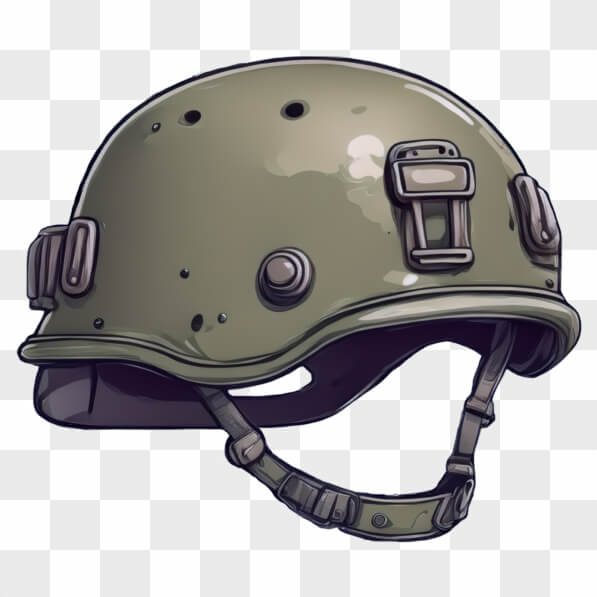 Download Military Helmet in Olive Green Cartoons Online - Creative Fabrica