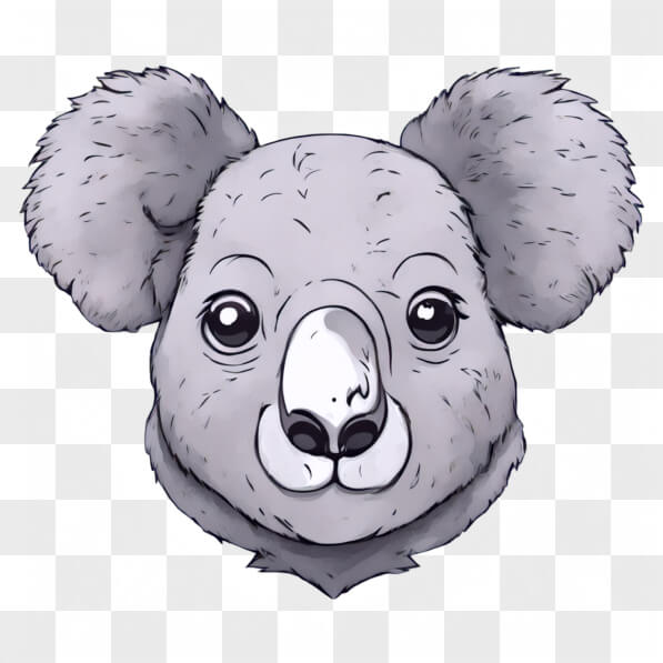 Download Cartoon Koala Face Cartoons Online - Creative Fabrica