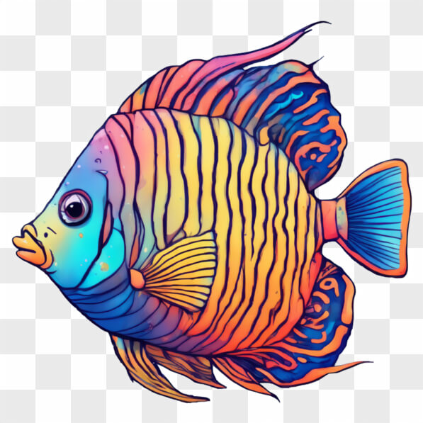 Download Colorful Fish Illustration Cartoons Online - Creative Fabrica