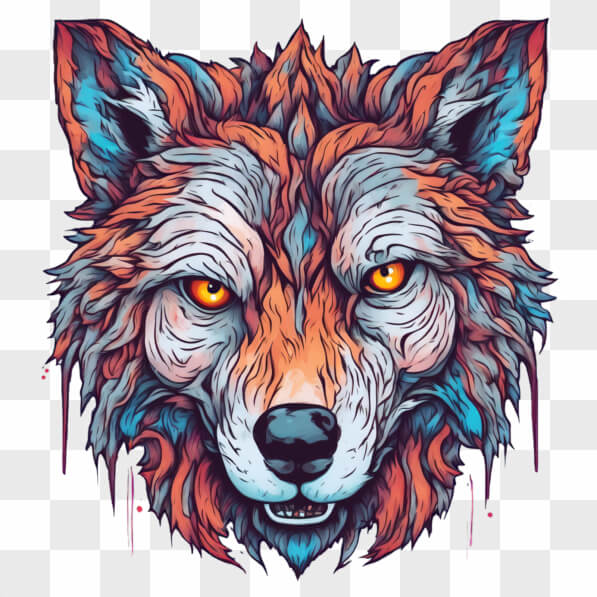 Download Illustrated Wolf Head Cartoons Online - Creative Fabrica