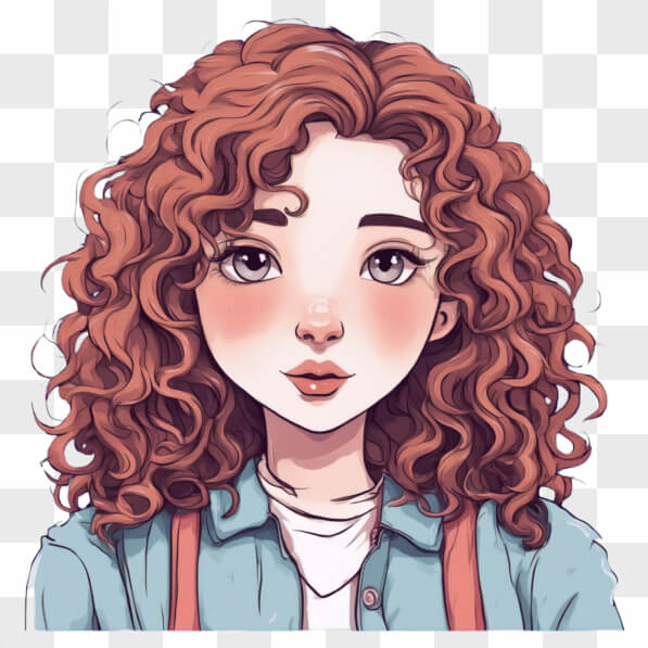 Descarga Retrato estilizado de una chica con cabello rizado rojo Cartoons En Línea - Creative ...