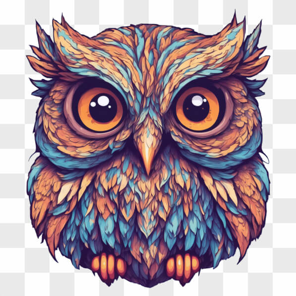 Descarga Búho Ilustrado Colorido Cartoons En Línea - Creative Fabrica