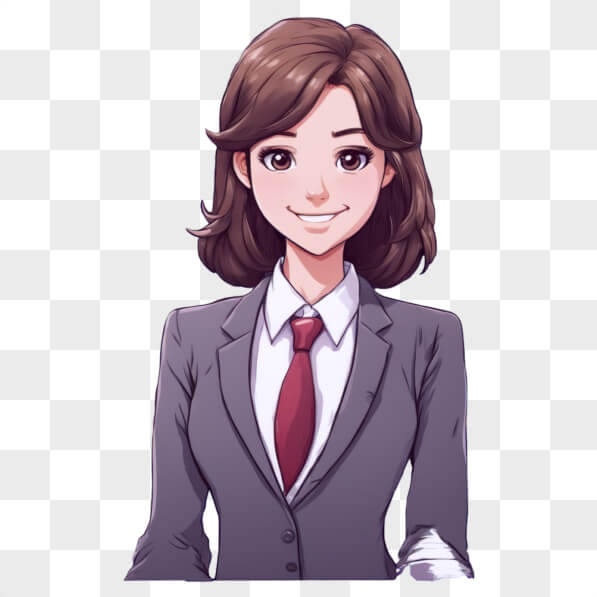 Download Animated Businesswoman in Professional Attire Cartoons Online ...
