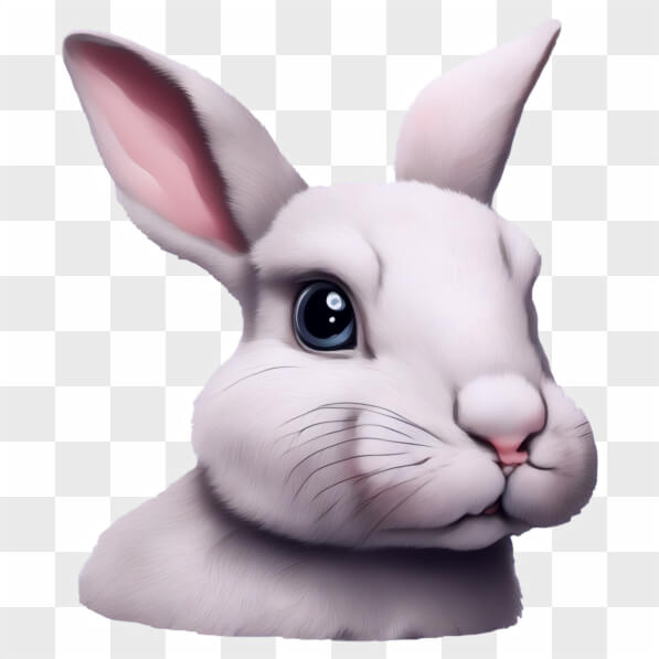 Download Cute Cartoon White Rabbit Cartoons Online - Creative Fabrica