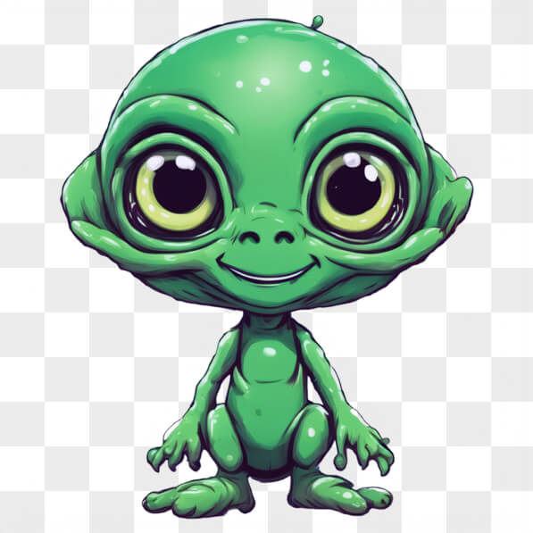 Baixe Personagem de alienígena verde em desenho animado fofo Cartoons ...