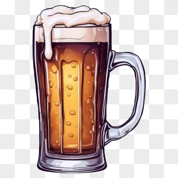 Descarga Copa helada de cerveza con espuma Cartoons En Línea - Creative ...