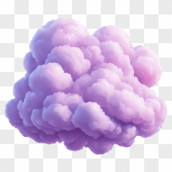Download Fluffy Purple Cloud Cartoons Online - Creative Fabrica