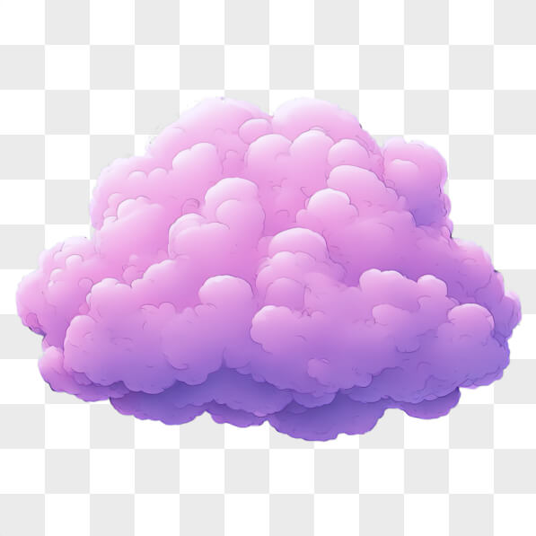 Download Whimsical Pink and Purple Cloud Cartoons Online - Creative Fabrica