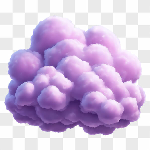Download Fluffy Purple Cloud on White Background Cartoons Online ...