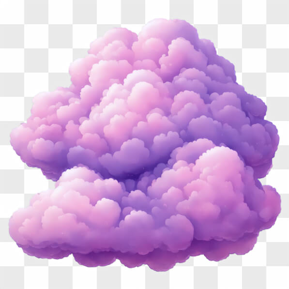 Download Fluffy Pink and Purple Clouds Cartoons Online - Creative Fabrica