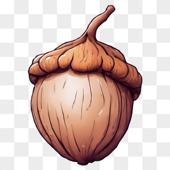 Download Stylized Acorn with Natural Texture Cartoons Online - Creative ...