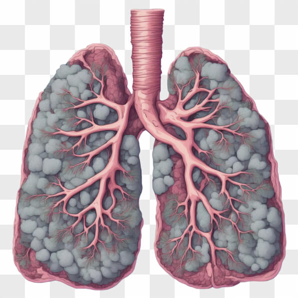 Download Anatomical Illustration of Human Lungs Cartoons Online ...