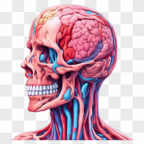 Descarga Ilustración anatómica de la cabeza humana Cartoons En Línea ...