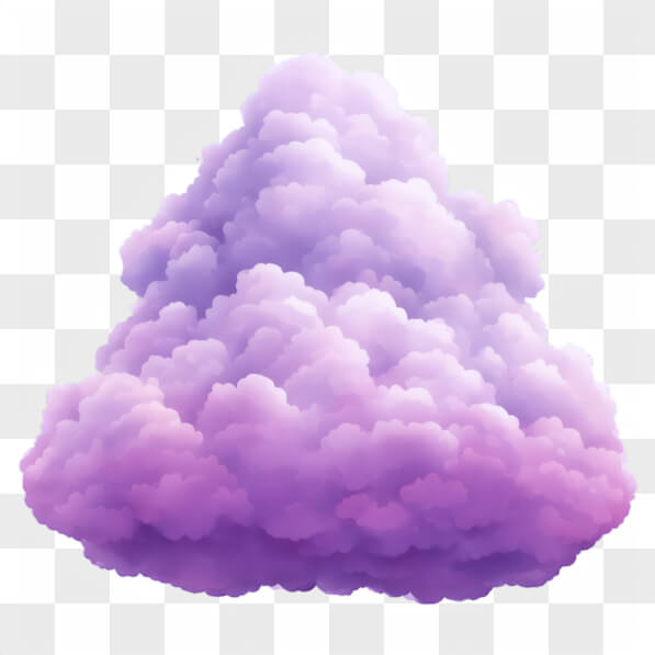 Download Fluffy Purple Cloud Formation Cartoons Online - Creative Fabrica