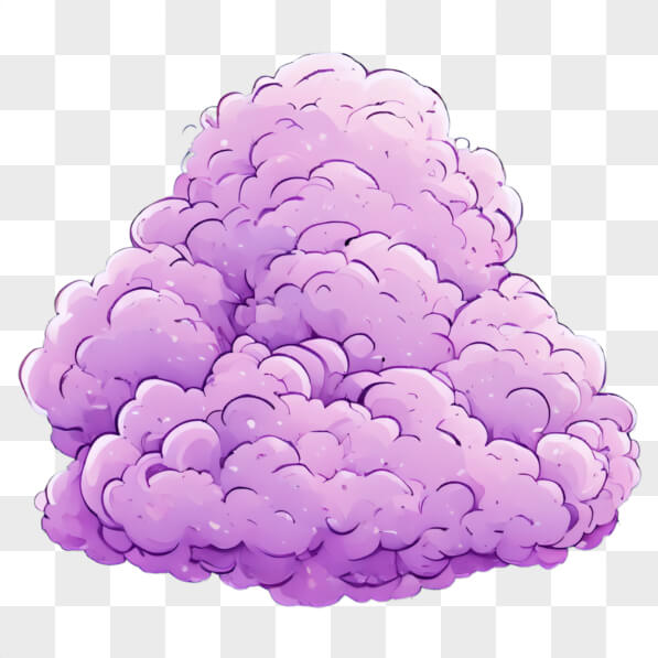 Download Fluffy Purple Cloud Illustration Cartoons Online - Creative ...