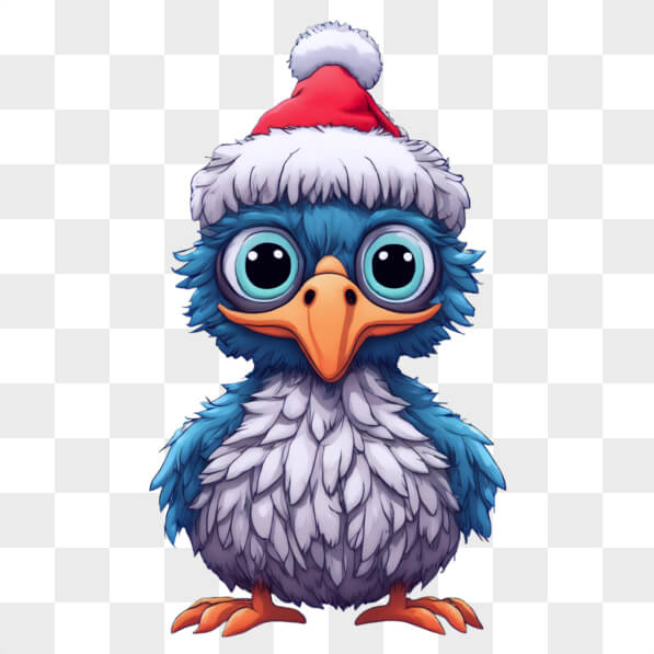 Descarga Pájaro de caricatura con sombrero de Santa Cartoons En Línea ...