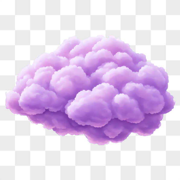 Download Fluffy Purple Cloud Cartoons Online - Creative Fabrica