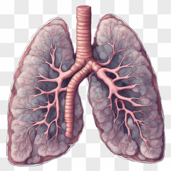 Download Detailed Illustration of Human Lungs Cartoons Online ...