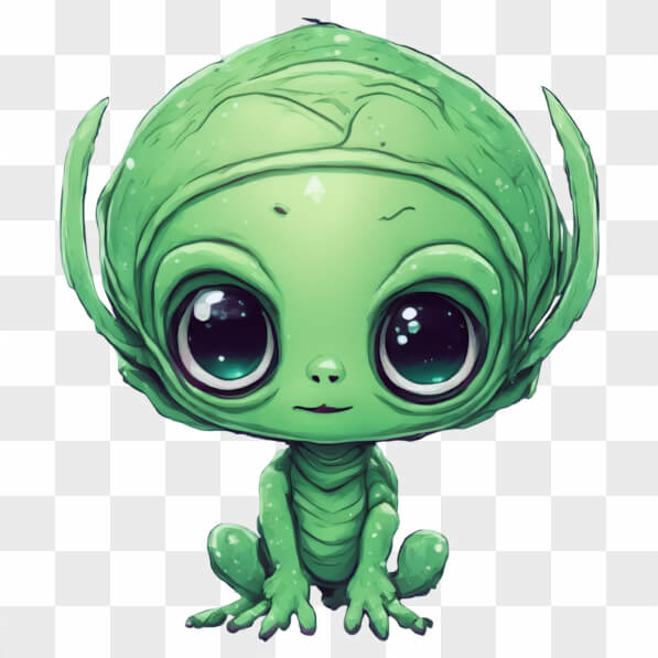 Download Cute Cartoon Alien Character Cartoons Online - Creative Fabrica
