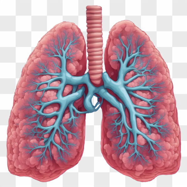Download Anatomical illustration of human lungs Cartoons Online ...