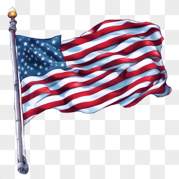 Download Waving American Flag Cartoons Online - Creative Fabrica