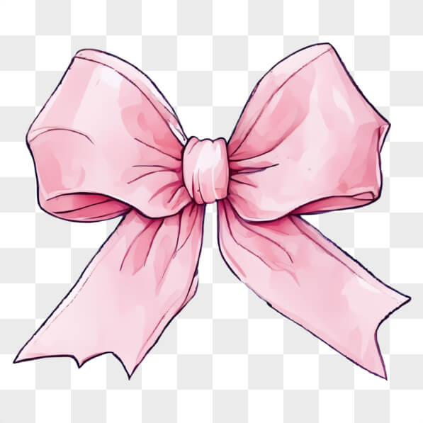 Descarga Ilustración de moño rosa Cartoons En Línea - Creative Fabrica