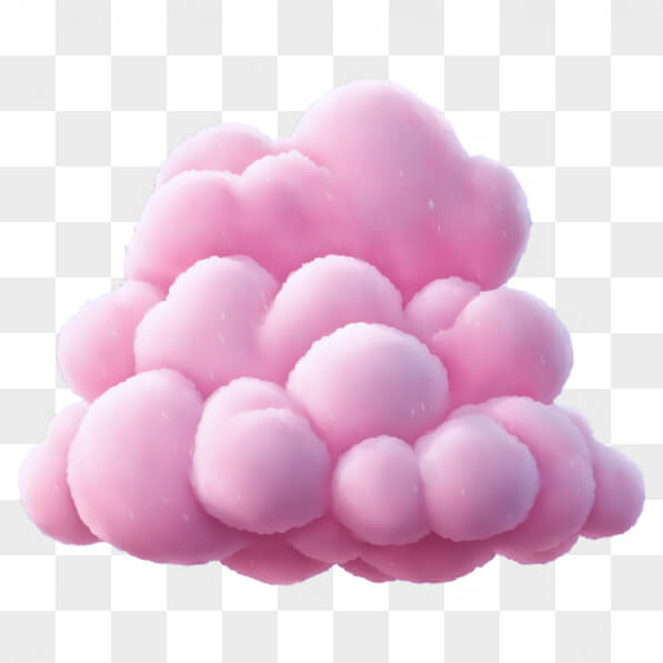 Descarga Nube Rosa Esponjosa Cartoons En Línea - Creative Fabrica