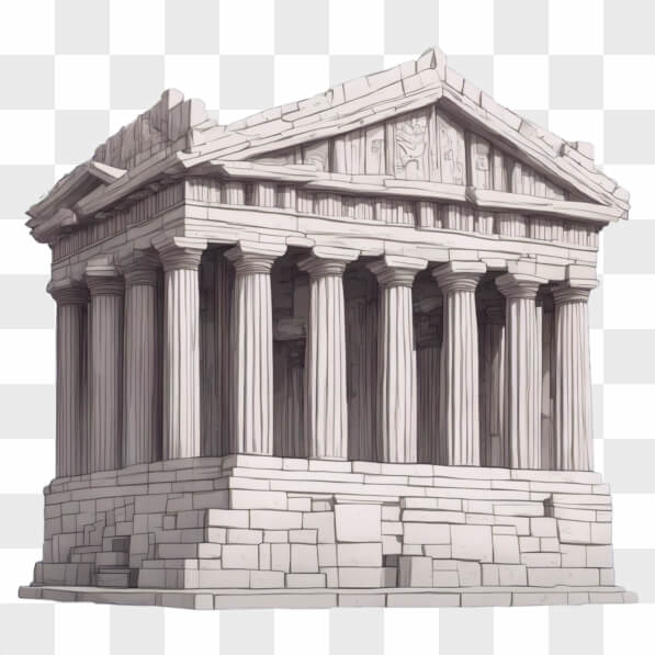 Download Ancient Greek Temple Structure Cartoons Online - Creative Fabrica