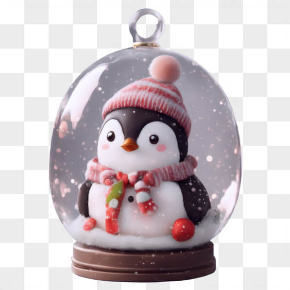 Download Adorable Penguin Snow Globe Cartoons Online - Creative Fabrica
