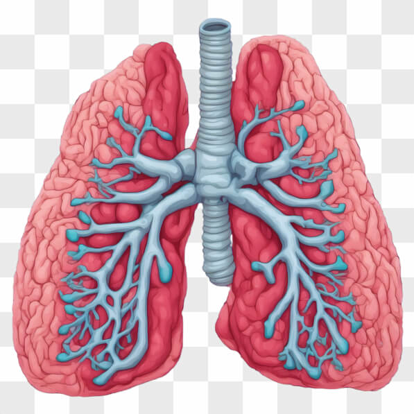 Download Illustration of Human Lungs with Bronchial Tree Cartoons ...