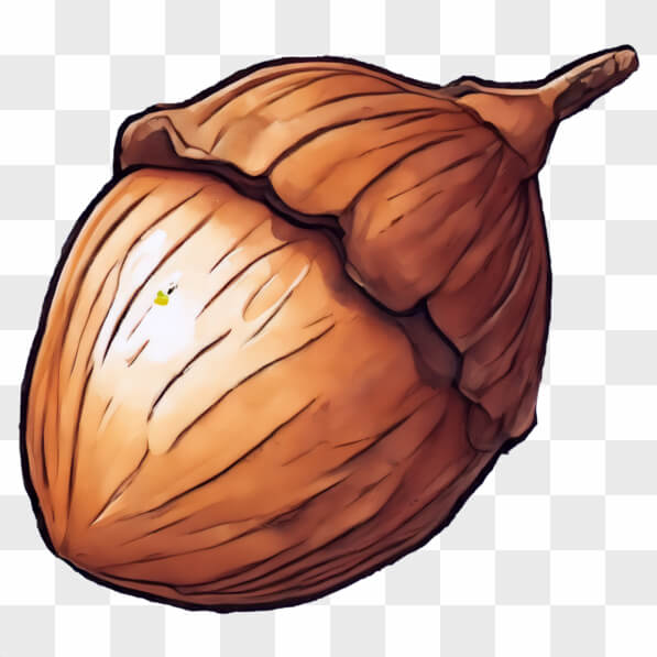 Descarga Ilustración de bellota marrón Cartoons En Línea - Creative Fabrica