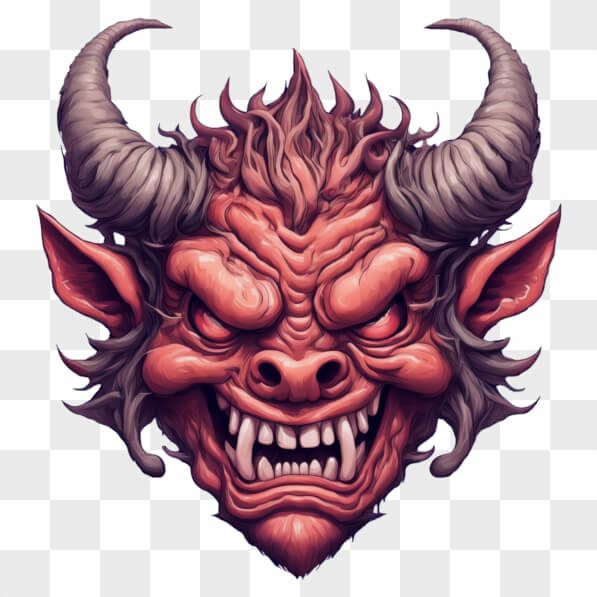 Download Menacing Demon Mask Cartoons Online - Creative Fabrica