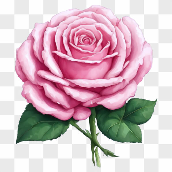 Download Beautiful Pink Rose Cartoons Online - Creative Fabrica