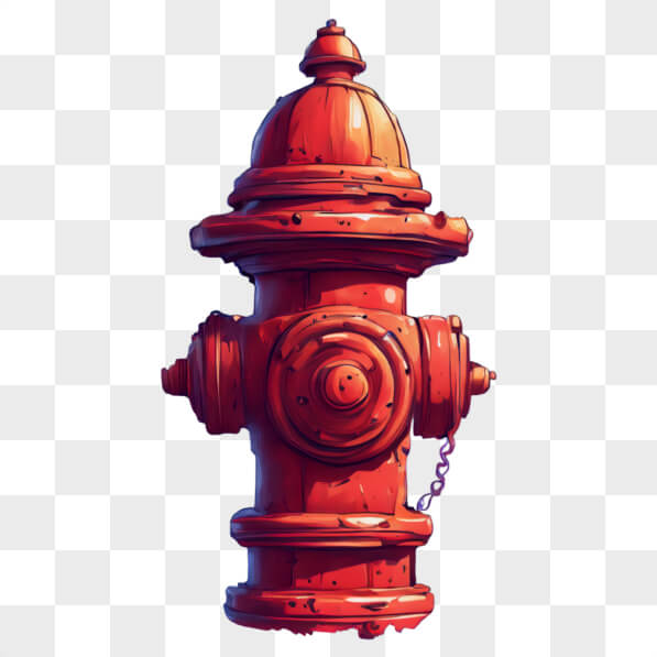 Download Bright Red Fire Hydrant Cartoons Online - Creative Fabrica