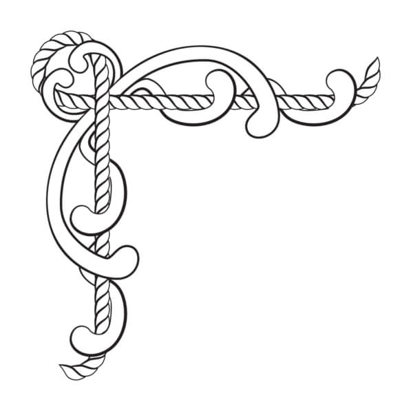 Download Intricate Rope Design Borders & Corners Online - Creative Fabrica