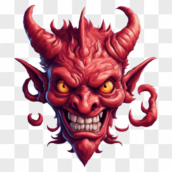 Télécharger Visage de démon rouge sinistre Dessins animés En Ligne ...