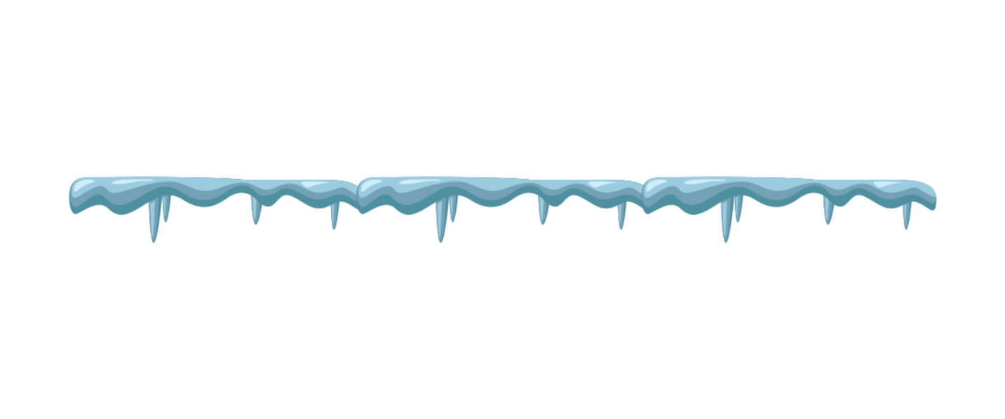 Download Stylized Ice or Icicles Borders & Corners Online - Creative ...