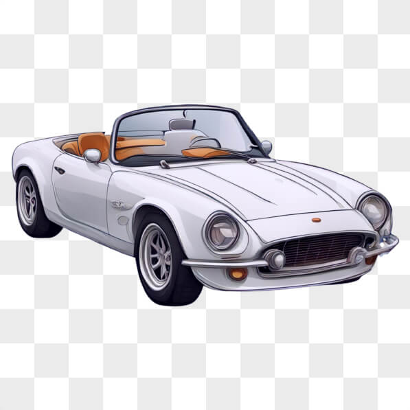 Download Vintage Convertible Sports Car Cartoons Online - Creative Fabrica
