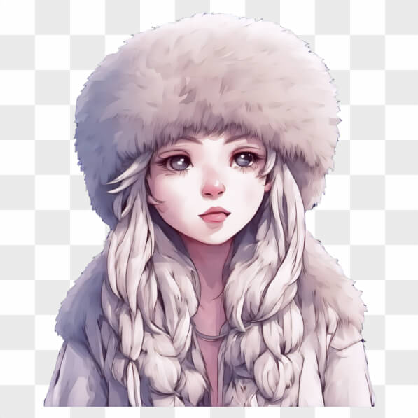 Download Illustrated Character with Fluffy Hat Cartoons Online ...